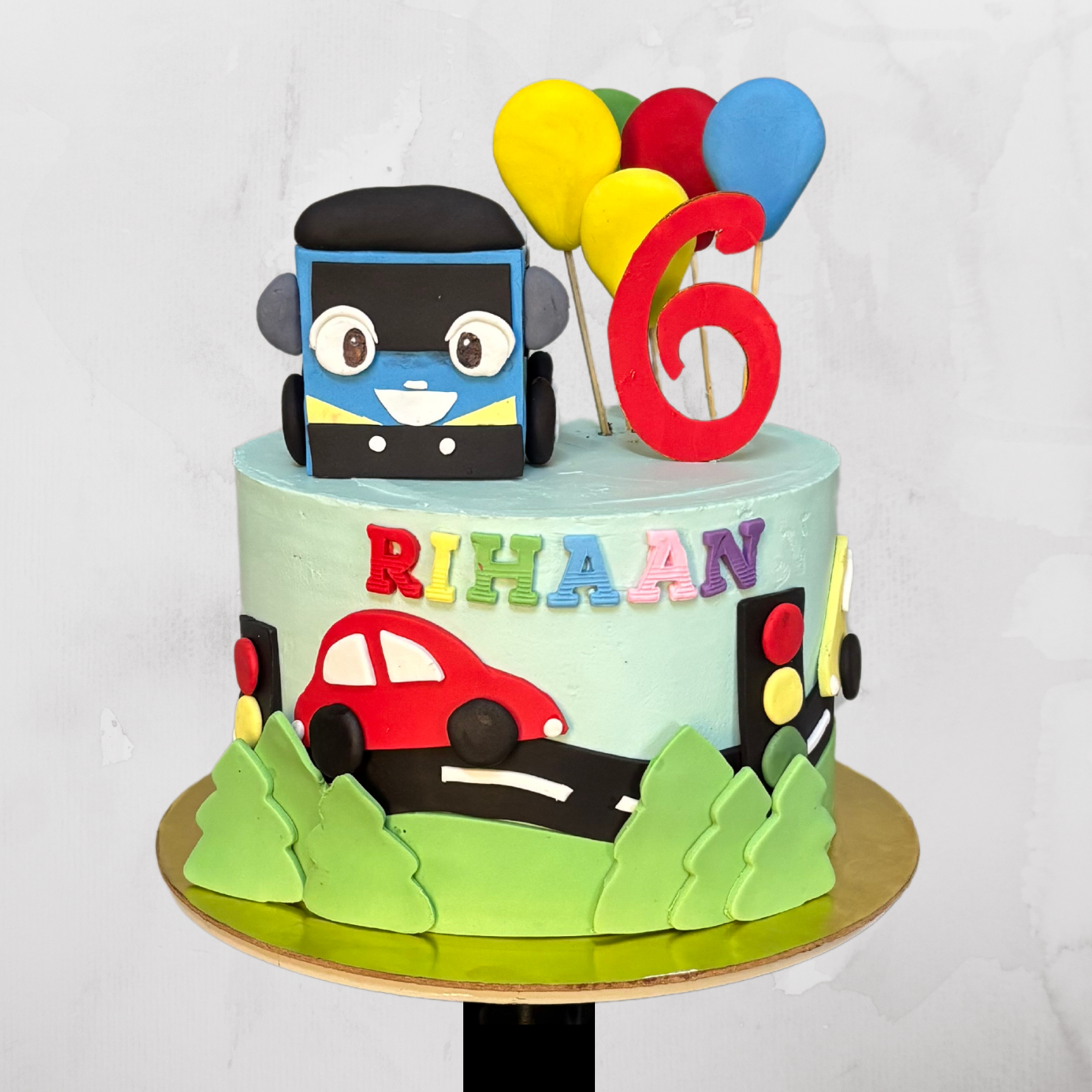 Tayo the Bus Birthday Cake